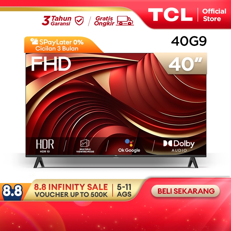 Jual [Flash Sale] TCL 40 Inch Google TV - FHD - Dolby Audio - Google ...