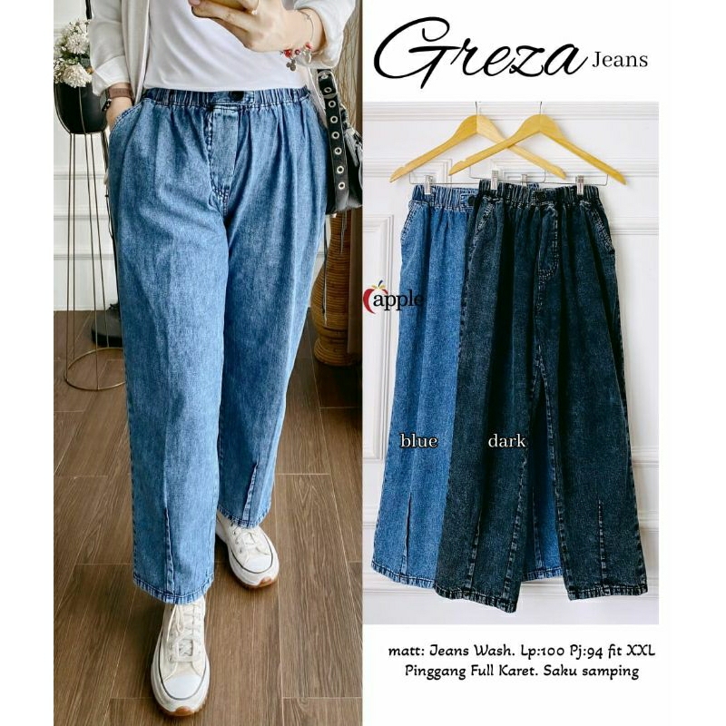 Jual Greza Jeans (Apple) | Shopee Indonesia