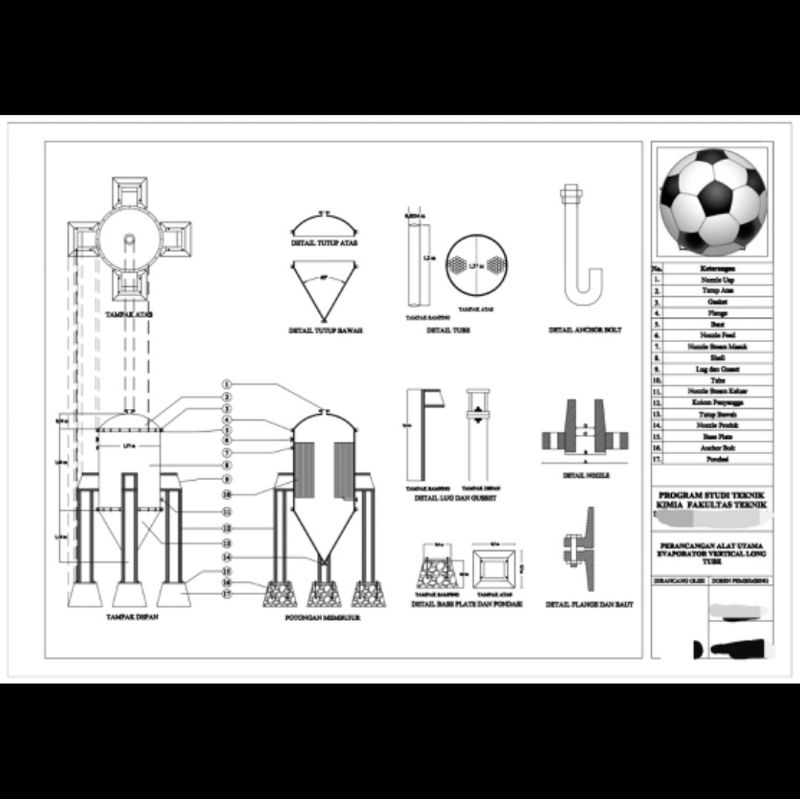 Jual Desain Gambar Skripsi Teknik Kimia/Umum AutoCAD - PFD | Shopee ...