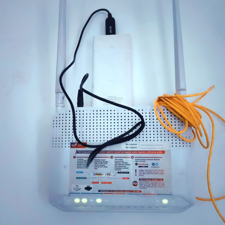 Jual kabel adaptor 5v to v12 solusi Indihome ketika PLN padam kabel ...