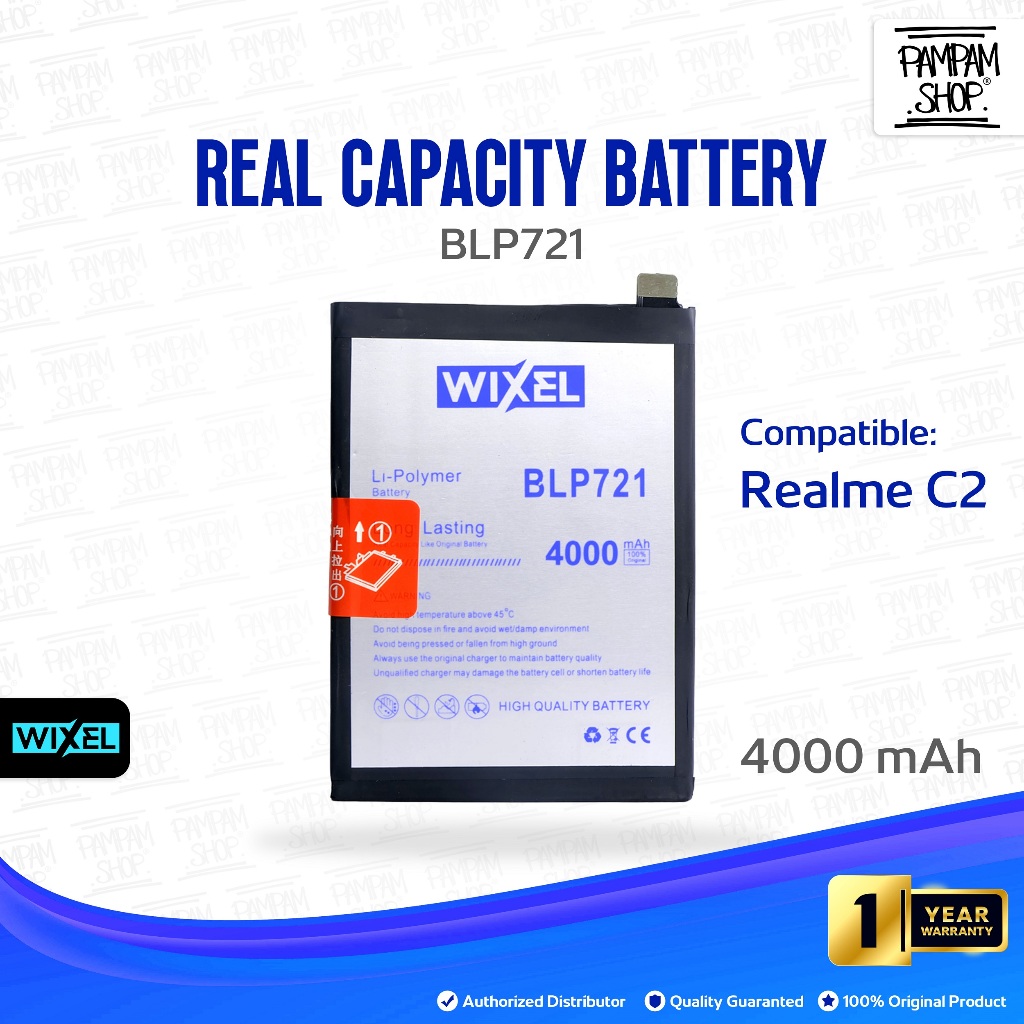 Jual WIXEL ORIGINAL Baterai Realme C2 BLP721 Double Power Real Capacity ...
