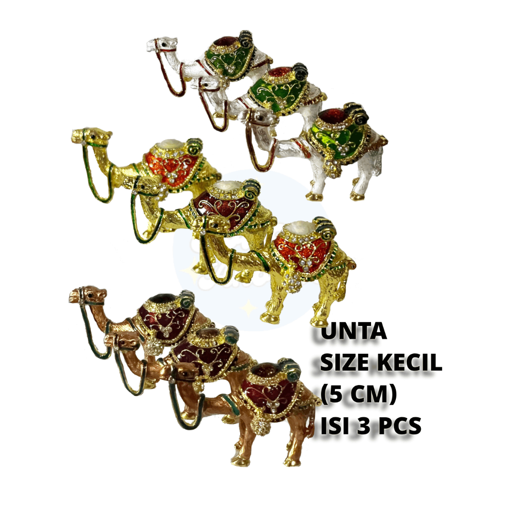 Jual Oleh oleh Haji Miniatur Pajangan Unta Kecil 3pcs Bahan Timah Oleh ...
