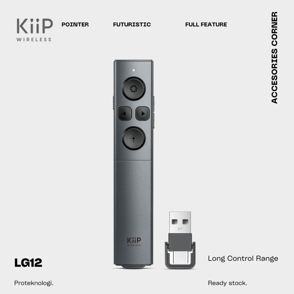 Jual KiiP LG12 Wireless Smart Laser Pointer 2-In-1 Type-C and USB ...