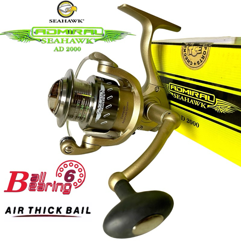 Jual Reel Seahawk ADMIRAL 2000 6BallBearing | Shopee Indonesia