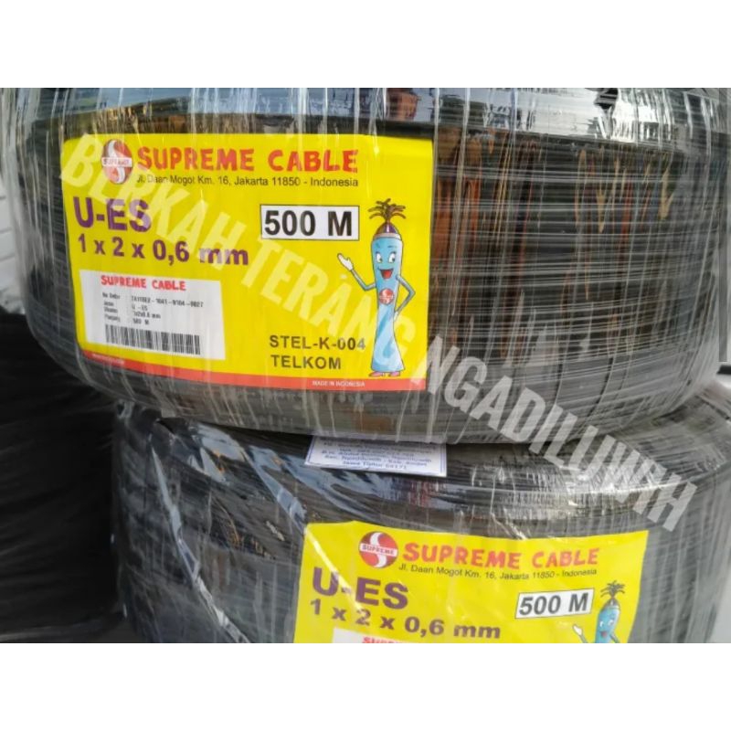 Jual SUPREME Kabel Telpon Telepon isi 3 outdoor U - ES 1 x 2 x 0,6 mm ...