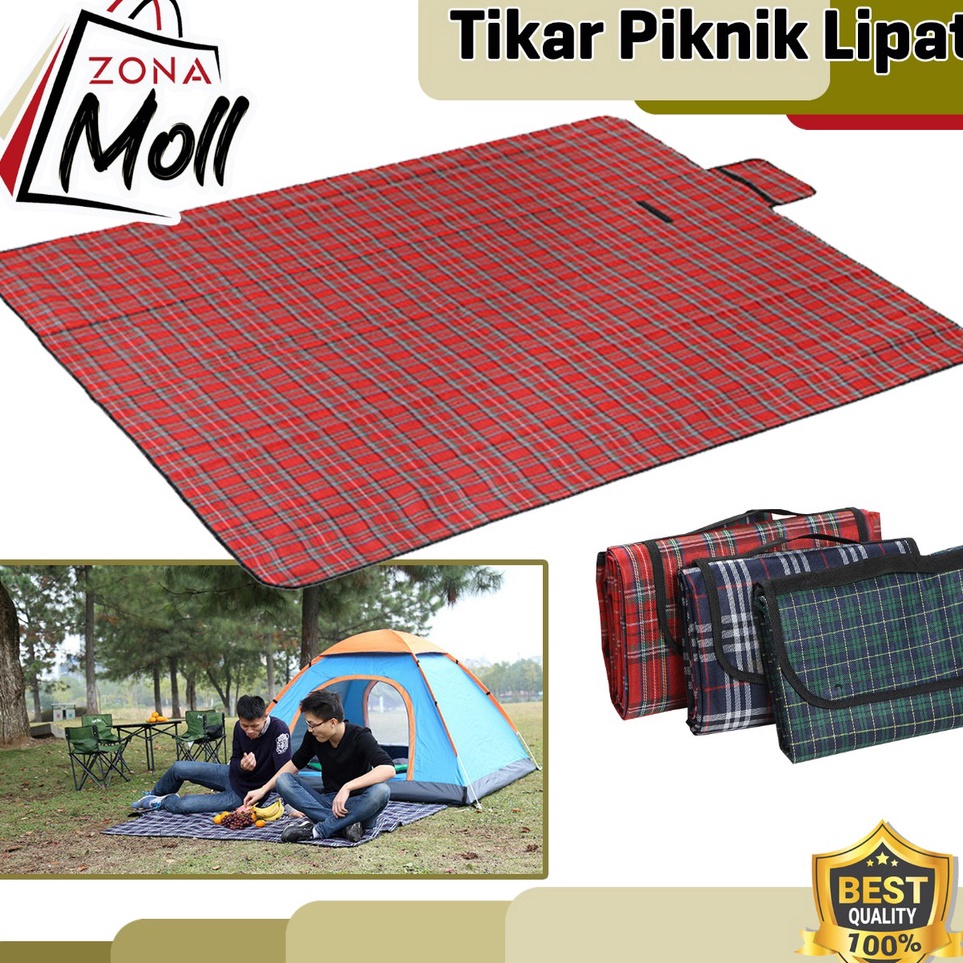 Jual Harga Terbaru TIKAR PIKNIK TIKER LIPAT MATRAS TAMASYA BESAR 15 X ...