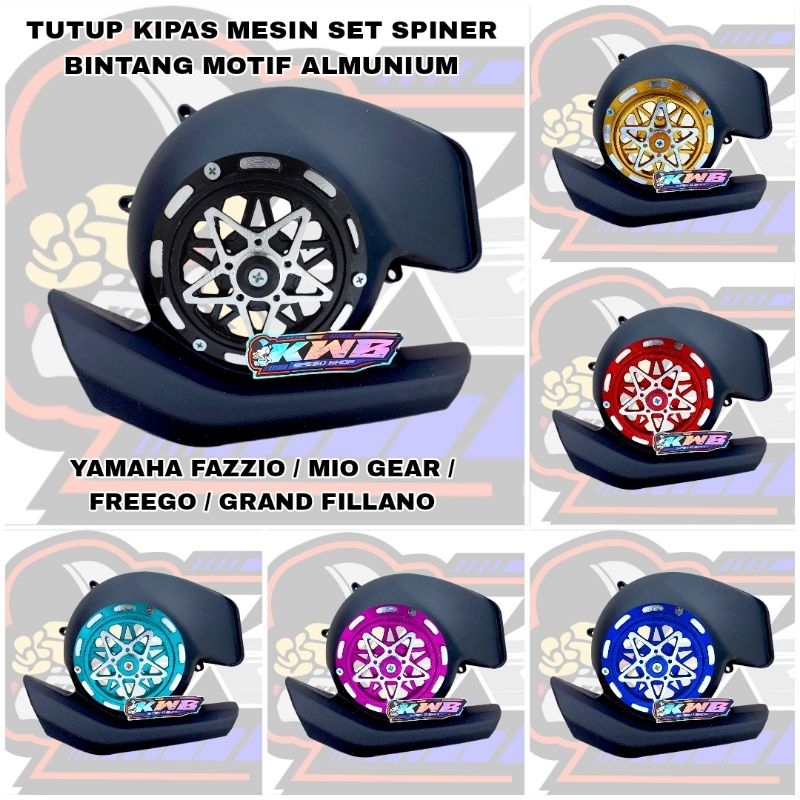 Jual Tutup cover kipas mesin set spiner bintang motif almunium pnp ...