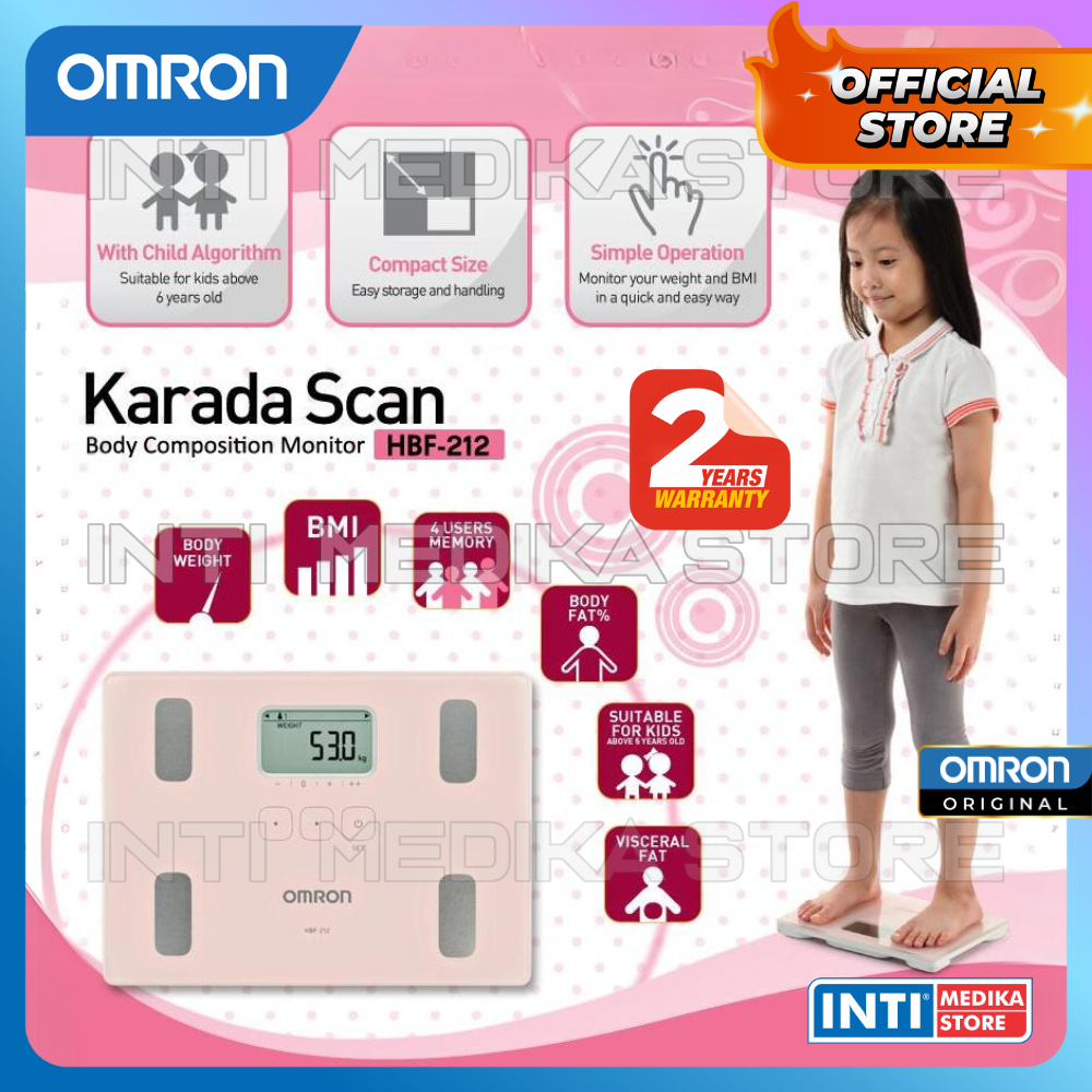 Jual OMRON - Timbangan Badan Digital BMI Visceral Fat HBF 212 | KARADA ...