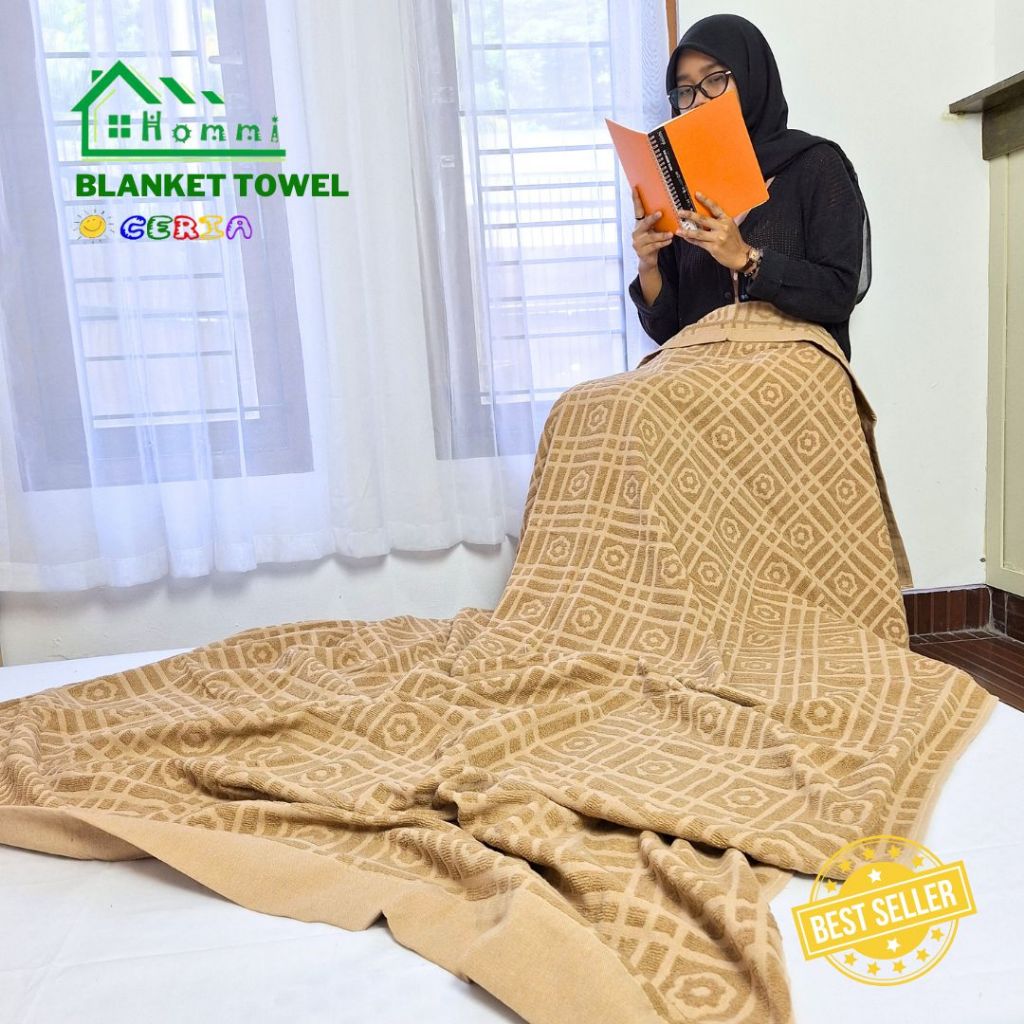 Jual Selimut Handuk Polos Dewasa HOMMI 140x200 cm Mocca | Shopee Indonesia