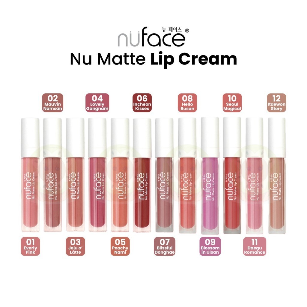 Jual NUFACE Nu Matte Lip Cream 4gr - Nuface Moisture Lip Cream | Shopee ...
