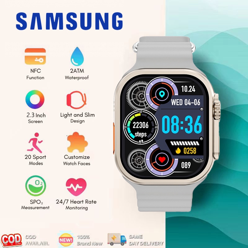 Jual [100%ORI COD ] 2024 New Samsung Smartwatch Watch S8 Ultra GPS NFC ...