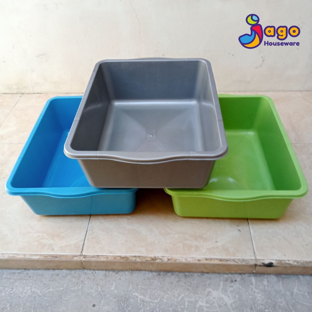Jual Baskom Persegi Union Plast, Bak Segi, Kotak Pasir Kucing / Litter ...