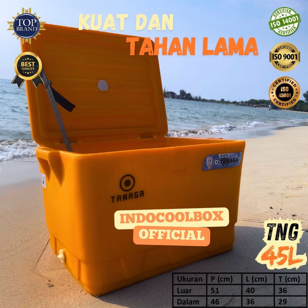 Jual Cooler Box Tanaga 45 Liter Termos Es Kotak Tempat Es Batu Daging ...