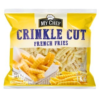 Jual Kentang Crinkle cut 1000 gr / kentang keriting (Merk Random ...