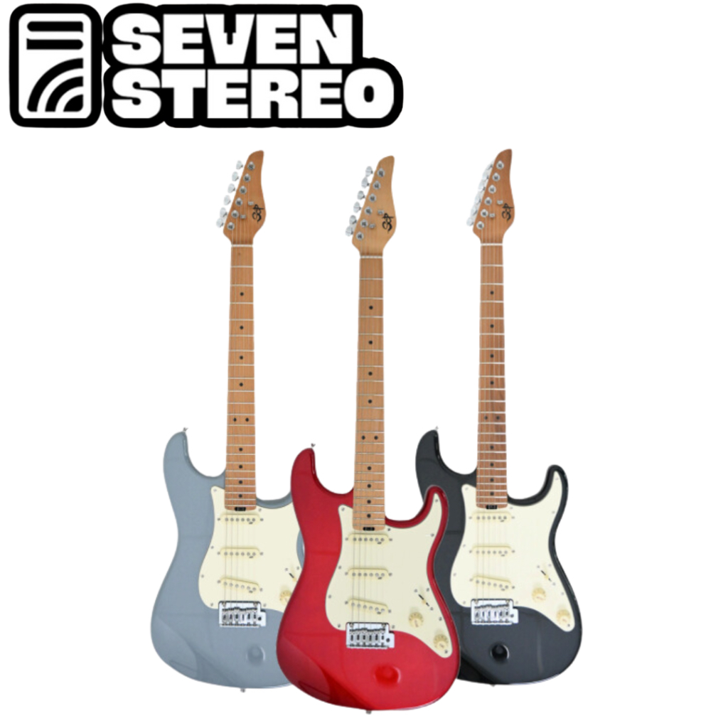 Jual SCP SS10 Stratocaster Roasted Maple Neck Electric Guitar | Shopee ...