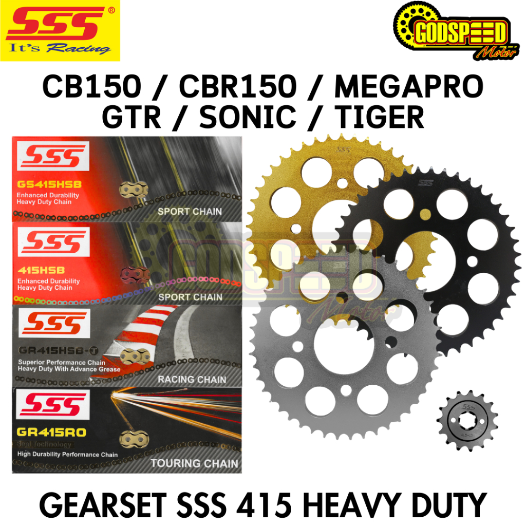 Jual GEARSET / GIRSET SSS MEGAPRO GL PRO CB150 CB 150 CBR 150 CBR150 ...