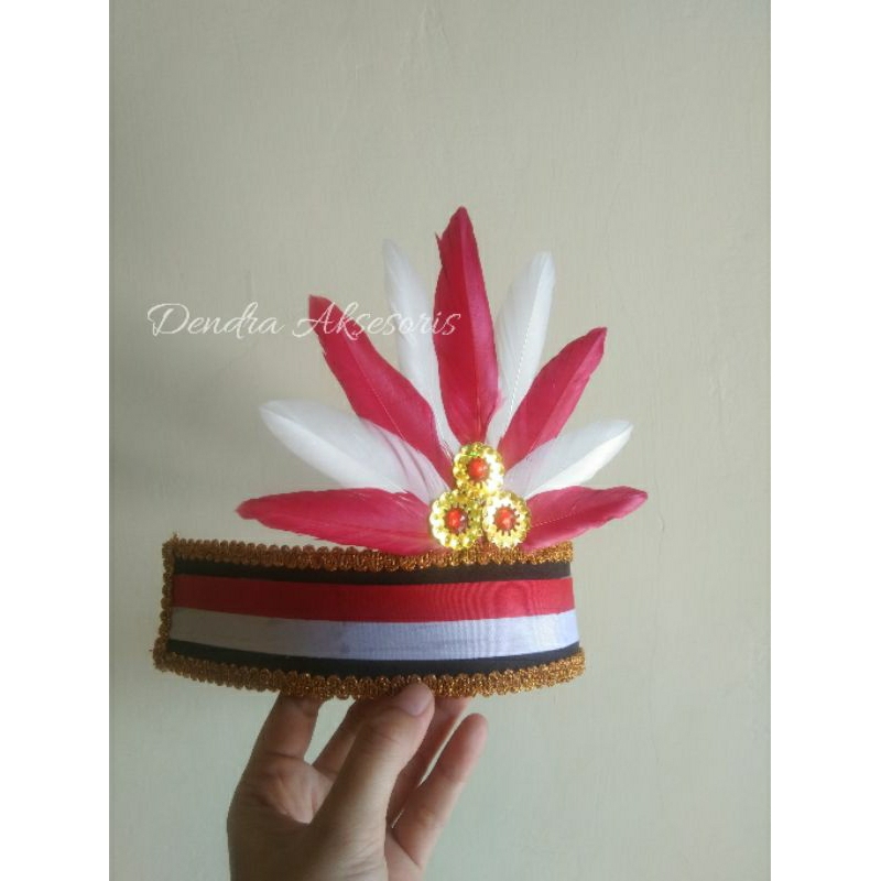 Jual Topi Bulu Merah Putih / New topi bulu 17 agustus / topi bulu ...