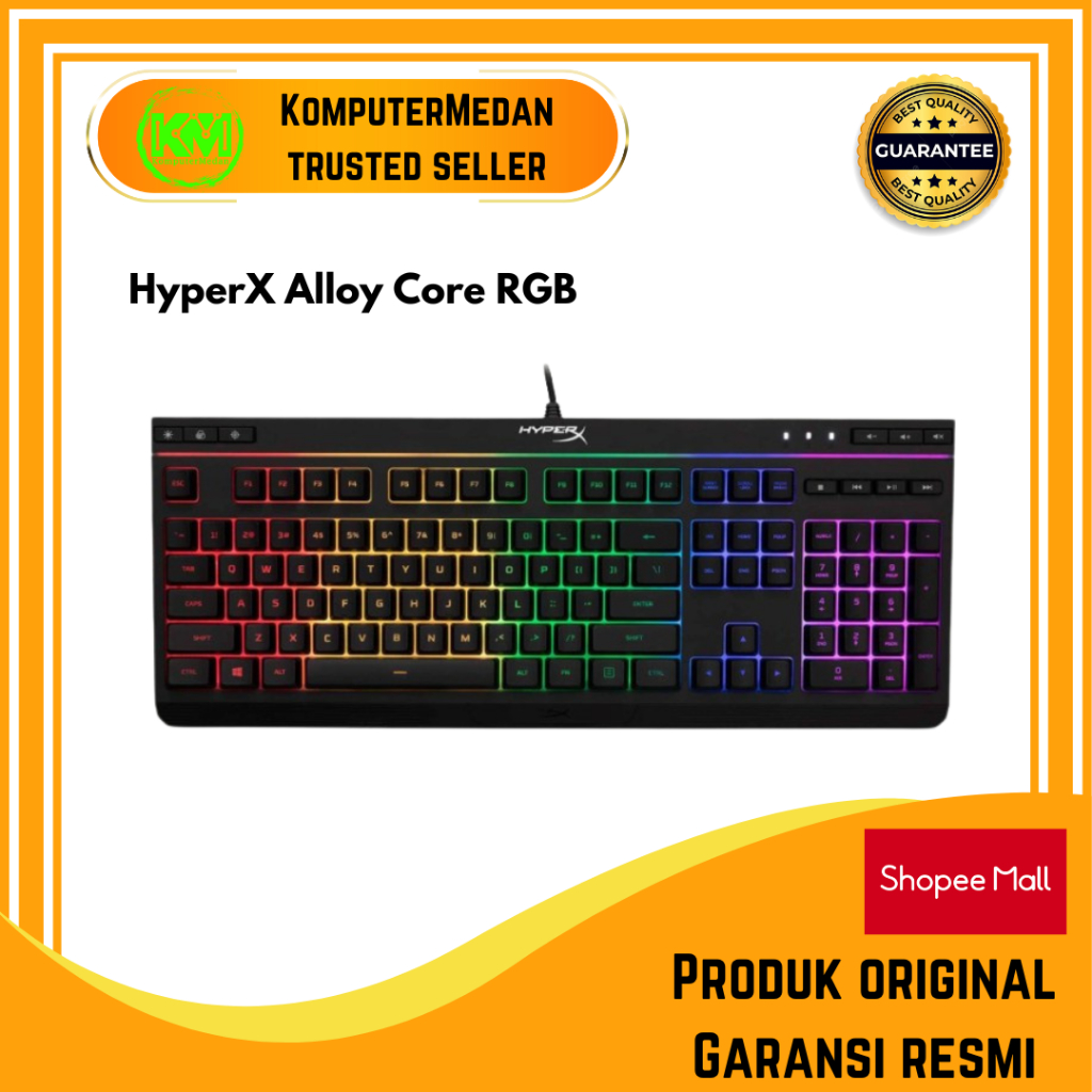 Jual HyperX Alloy Core RGB - Membrane Gaming Keyboard | Shopee Indonesia