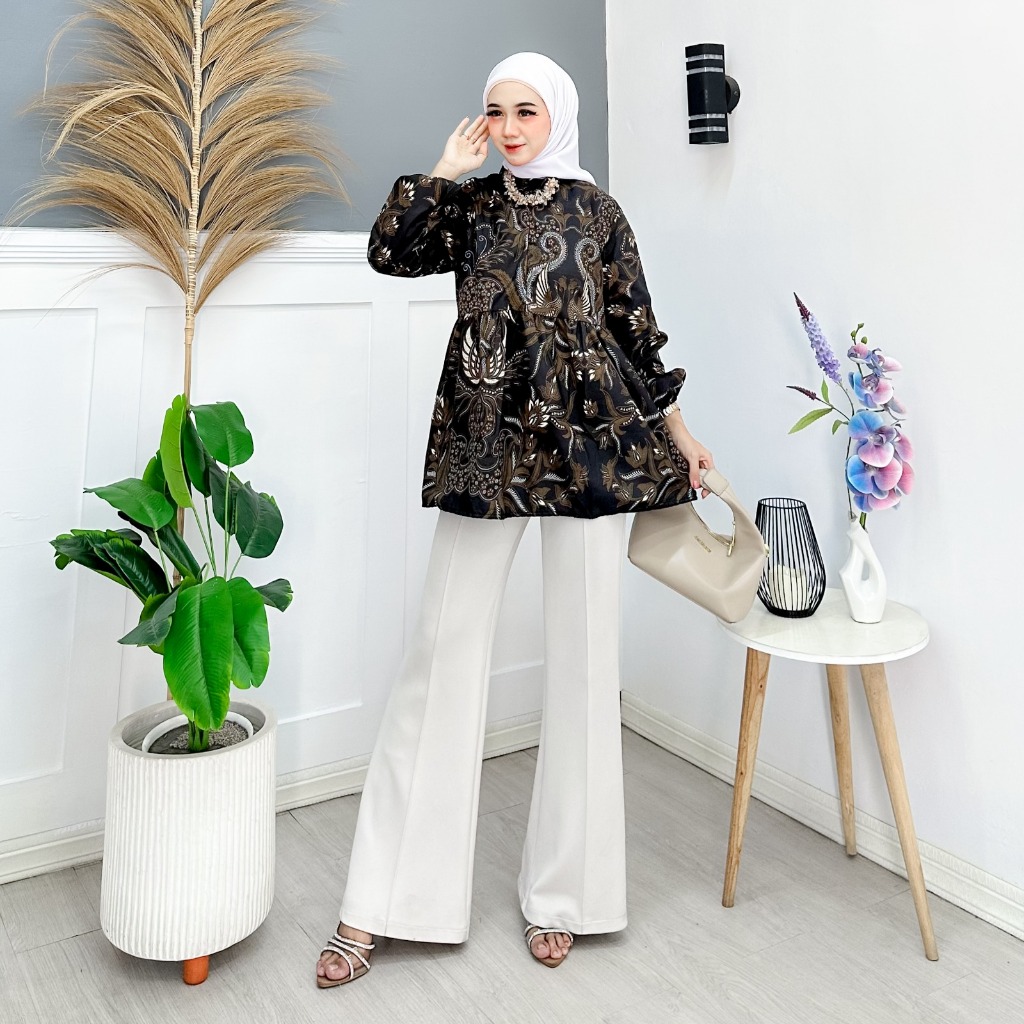 Jual Blus Batik Wanita Promo Hima Limited Faaro | Shopee Indonesia