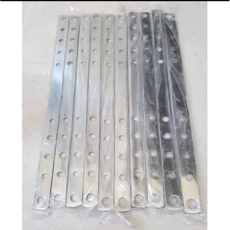 Jual PLAT BESI PANEL TIANG REM PLAT BOLONG BESI TEBAL CROME 37cm DAN ...