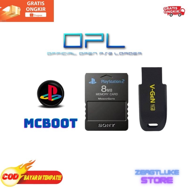 Jual Paket MCBoot + Flashdisk Full Game PS2 OPL Cover Art Game Background Game | Shopee Indonesia
