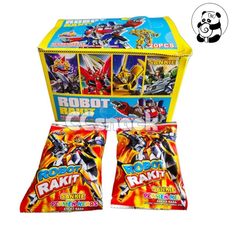 Jual SANKIE PERMEN ROBOT RAKIT BOX ISI 20 | Shopee Indonesia