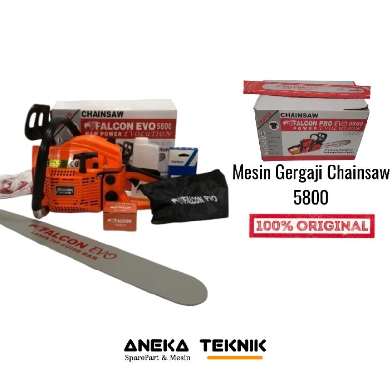 Jual Mesin Gergaji Kayu Chainsaw Senso Sinso Set Asli Falcon Pro Evo ...