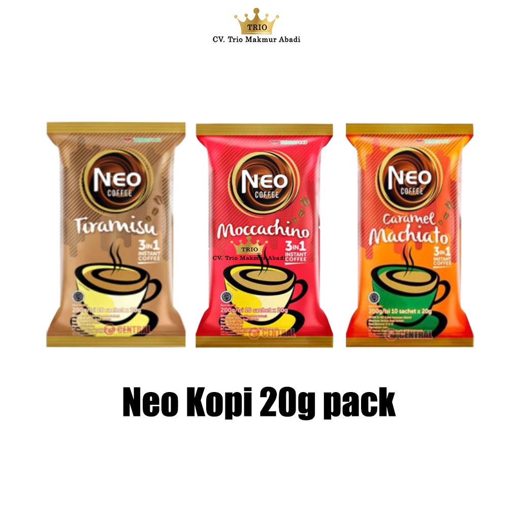 Jual Neo Kopi 20g Kemasan Pack isi 10 Sachet | Shopee Indonesia
