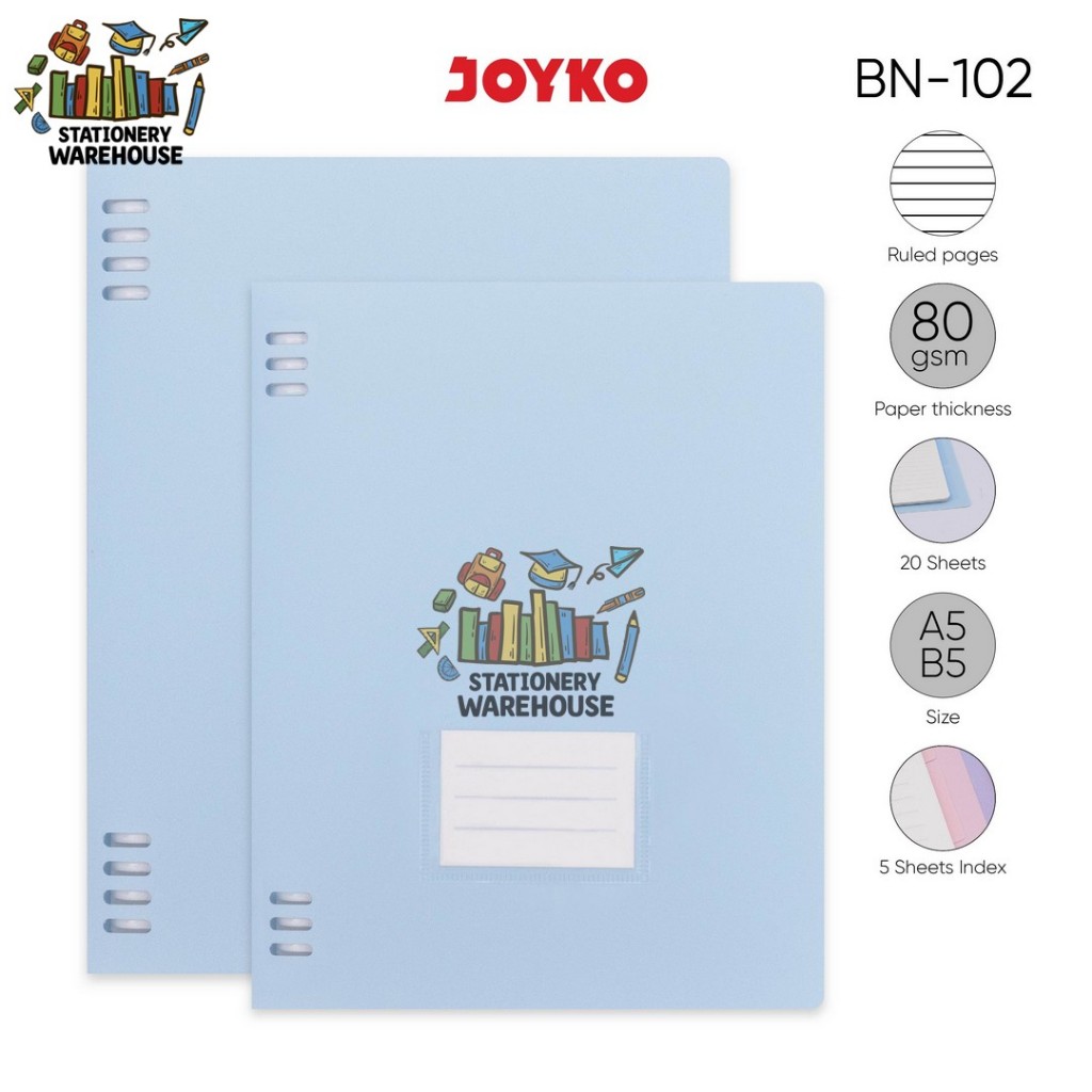 Jual Binder Note Joyko BN-102 A5 B5 | Shopee Indonesia