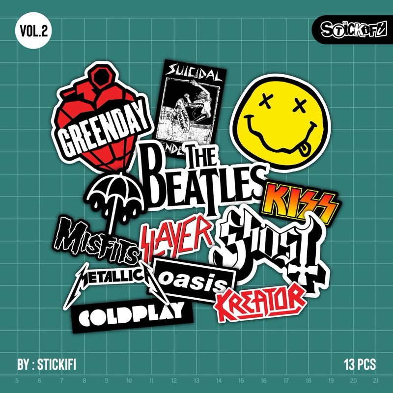 Jual STICKER PACK (VOL 2) / STICKER AESTHETIC / STIKER BAND / STIKER ...