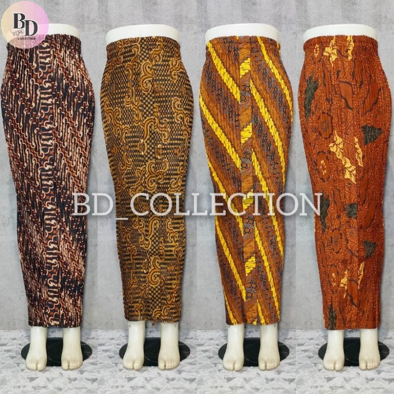 Jual ROK PLISKET WIRU BATIK SOGAN / ROK PLISKET BATIK WIRON / ROK BATIK ...