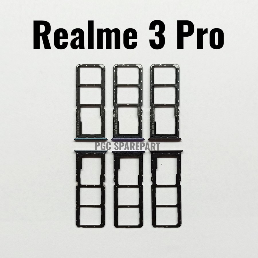 Jual Original Simtray Realme 3 Pro RMX1851 -Tempat Simcard Simlock Sim ...