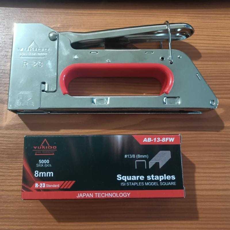 Jual TERLARIS[BISA COD]!!!Paket Staples Tembak Gun Tacker + Isi atau ...