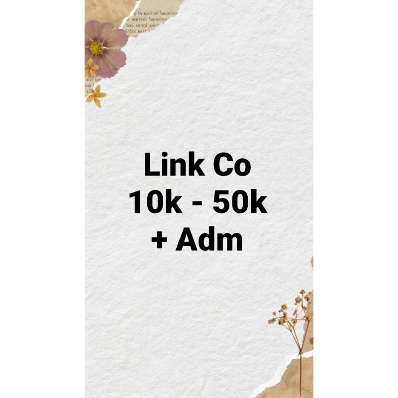 Jual LINK CO 10K - 50K + ADM SHOPEE (1 KG) | Shopee Indonesia