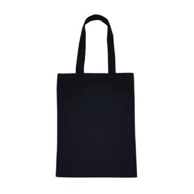 Jual Tas Totebag Hitam Polos Bahan Kanvas Drill (Tebal Halus) Uk 30x40cm | Shopee Indonesia