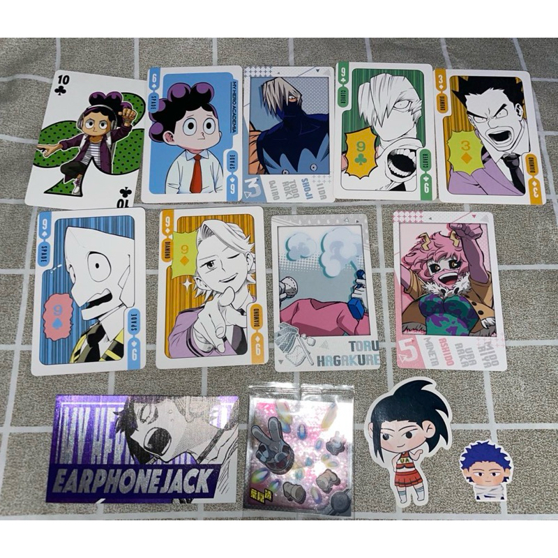 Jual set 10 kartu 1A my boku no hero academia official merch card ...