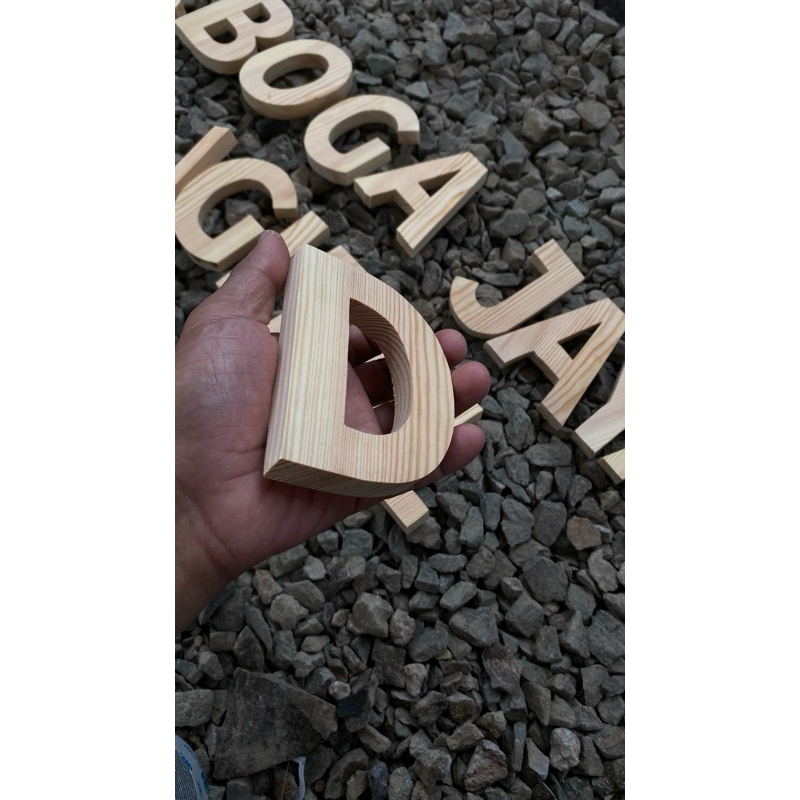 Jual Ukiran huruf dan angka kayu ukuran 3,4,5 cm | Shopee Indonesia