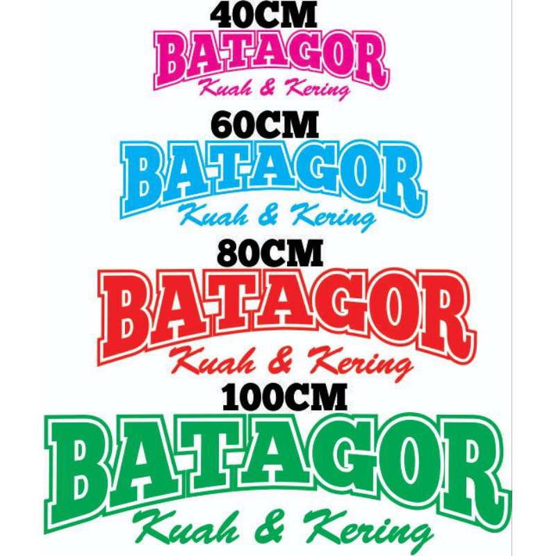 Jual Cutting Stiker Melengkung satu warna USAHA, GEROBAK,NAMA TOKO ...