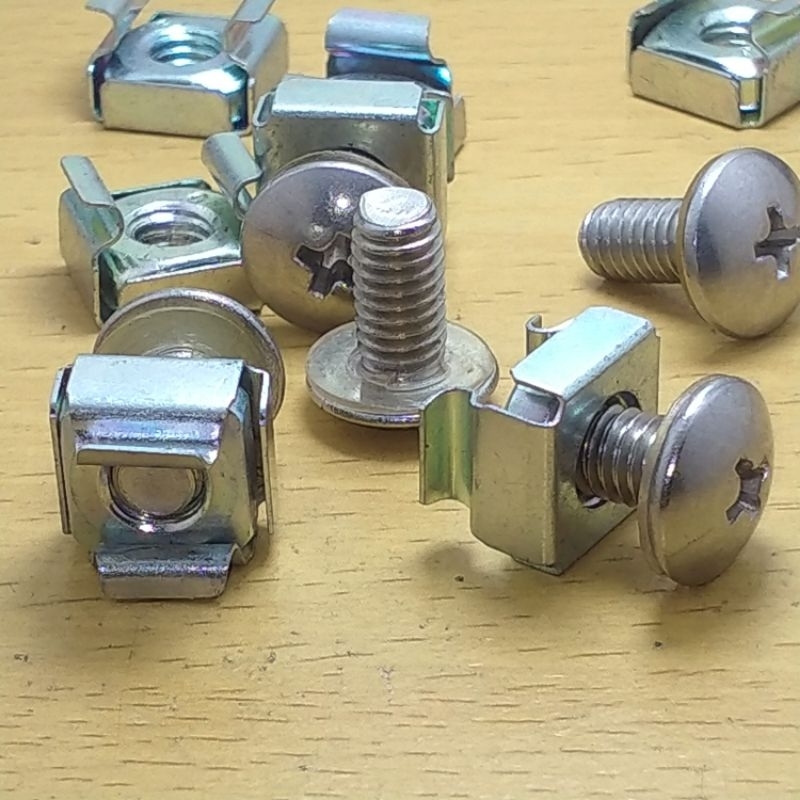 Jual baut mur rack server hardcase m6 cagenut | Shopee Indonesia