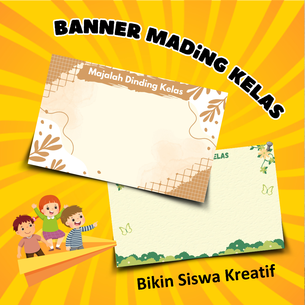 Jual Banner Mading Kelas Ukuran 80x50cm | Shopee Indonesia