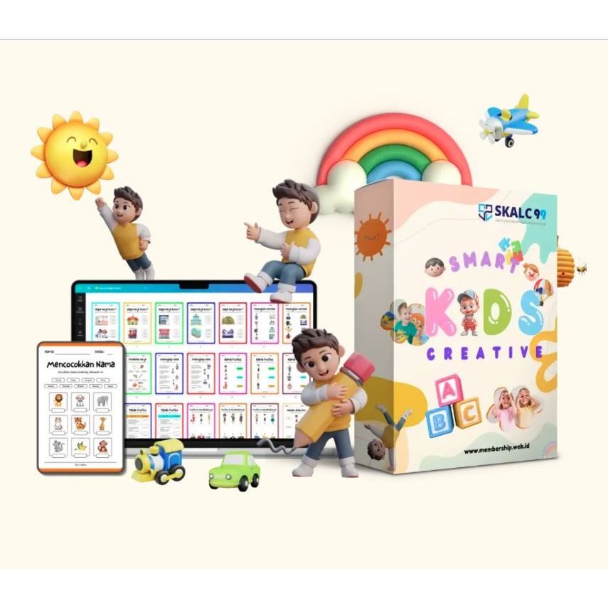 Jual 1000 Template Printable SMART KIDS CREATIVE dengan Lisensi Jual ...