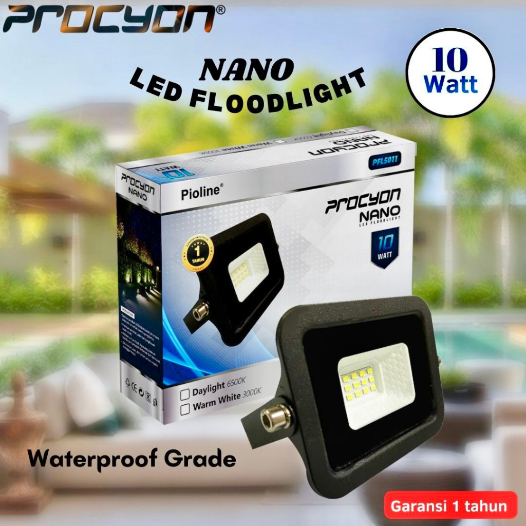 Jual Lampu Sorot Led 10w 20w 30w 50W 100W Flood Light Lapangan Taman Outdoor Anti Air IP66 ...