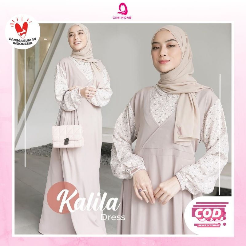 Jual Obelia - Kalila Dress Gamis Remaja Kekinian | Gamis Murah Syari ...