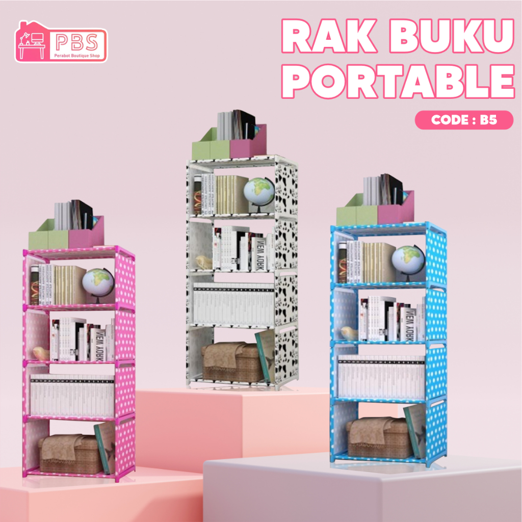Jual PERABOT Rak Serbaguna Kain Rak Buku Portable Rak Buku Portable ...