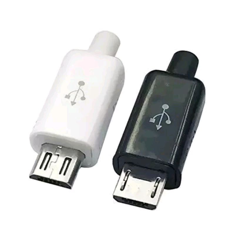 Jual Soket Micro USB 4 pin Potongan putih hitam | Shopee Indonesia