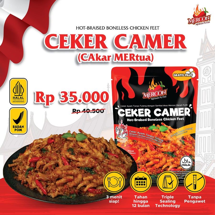 Jual Mercon Merah Putih Ceker CaMer Cakar Mertua Ceker Mercon Tanpa ...