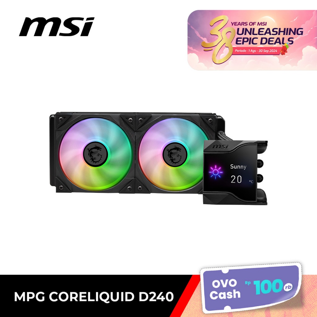 Jual MSI CPU Cooler MPG Coreliquid D240 | Shopee Indonesia