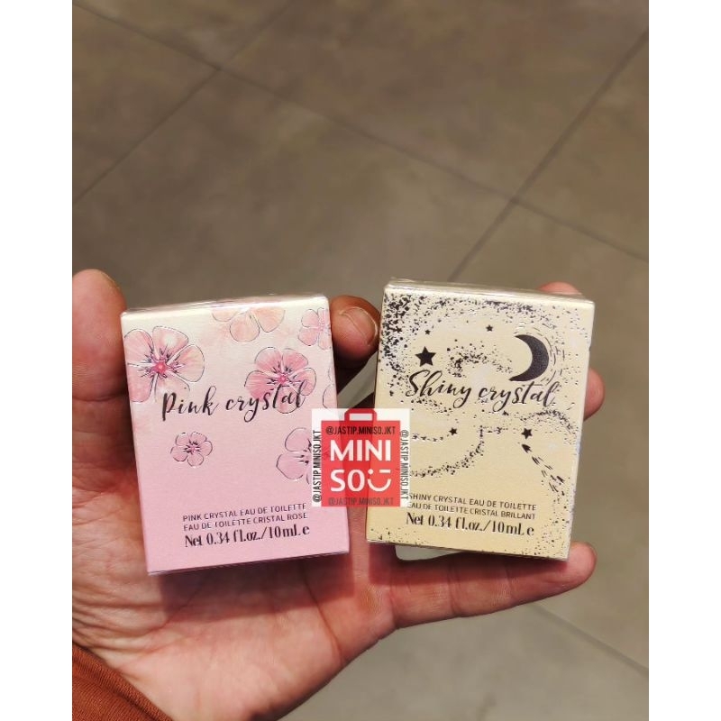 Jual MINISO 🆕 Parfum EDT SHINY CRYSTAL / PINK CRYSTAL (10ml) Exp.03/ ...