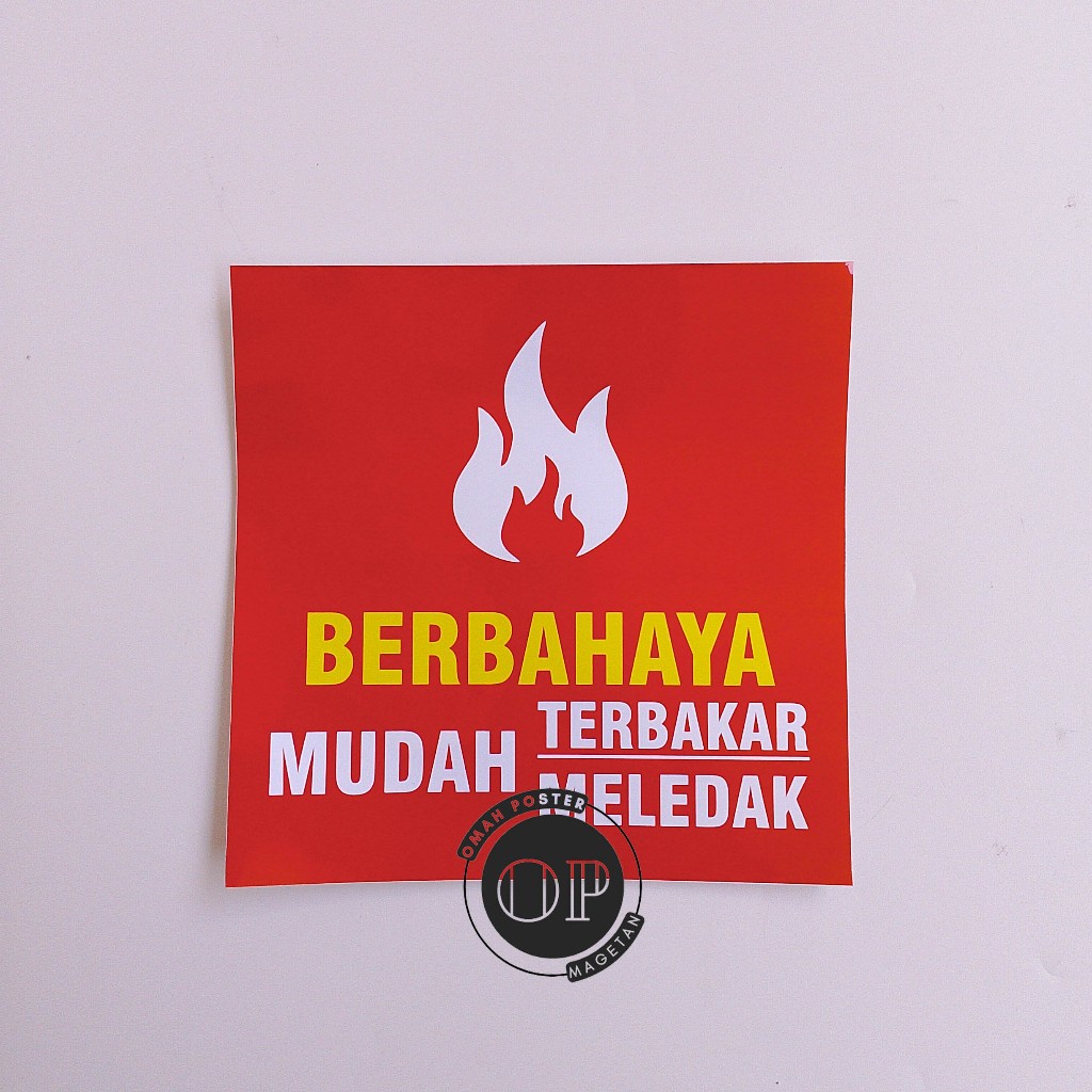 Jual Stiker Berbahaya Mudah Meledak/Terbakar - Stiker K3 - Simbol K3 ...