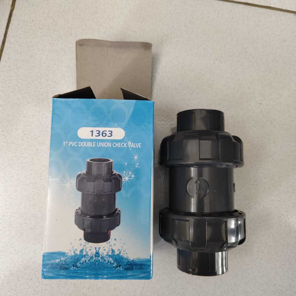 Jual Ball Check Valve PVC 3/4" inch / Ball Check Valve Union Double ...